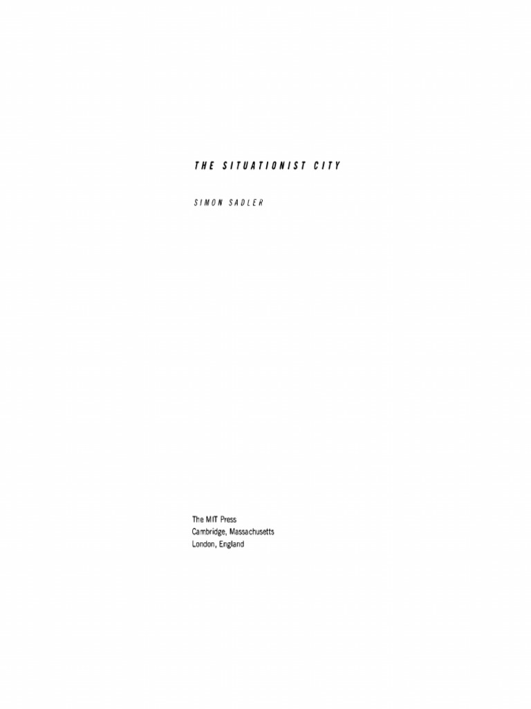 The Situationist City | PDF | Situationist International ...