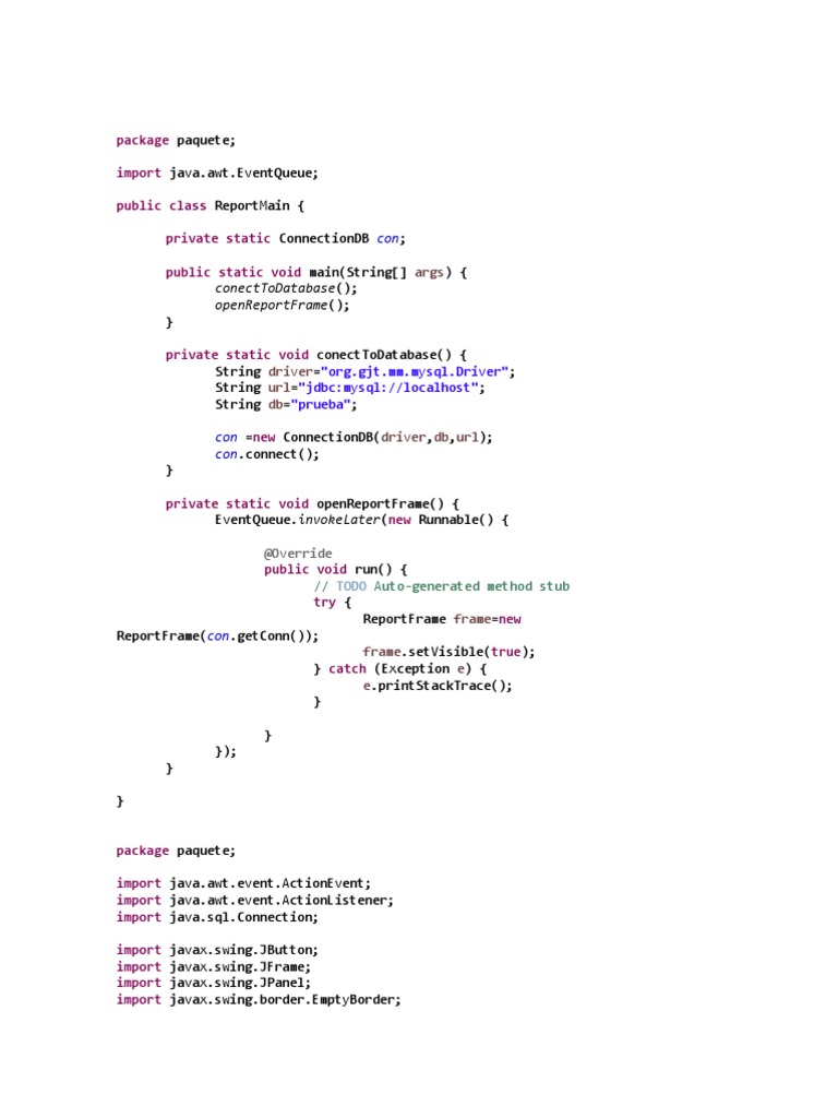 Codigo Reporte Eclipse | PDF | Plataforma Java | Ingeniería de software