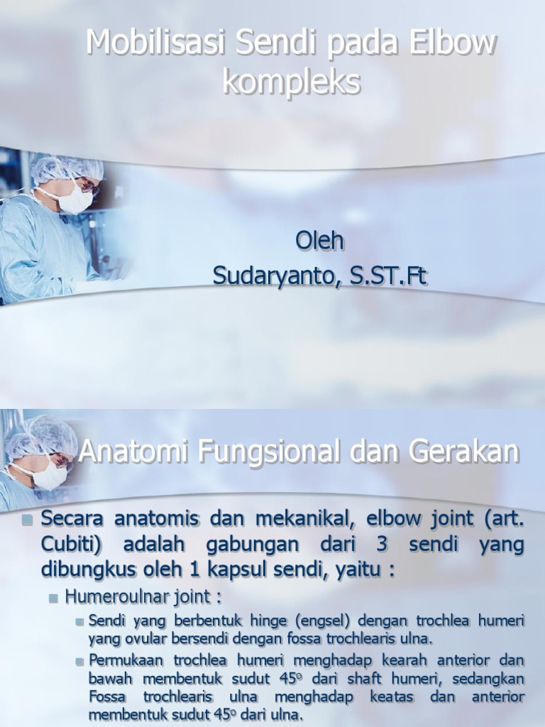 Teknik Mobilisasi Sendi Elbow | PDF