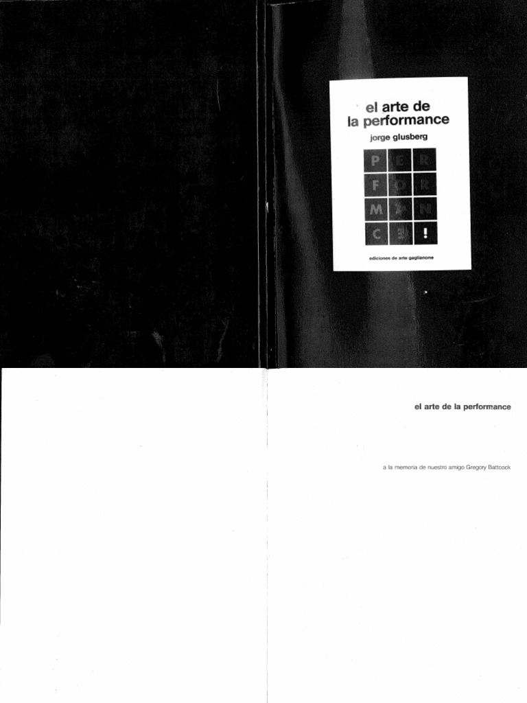 Jorge Glusberg - El Arte de La Performance | PDF