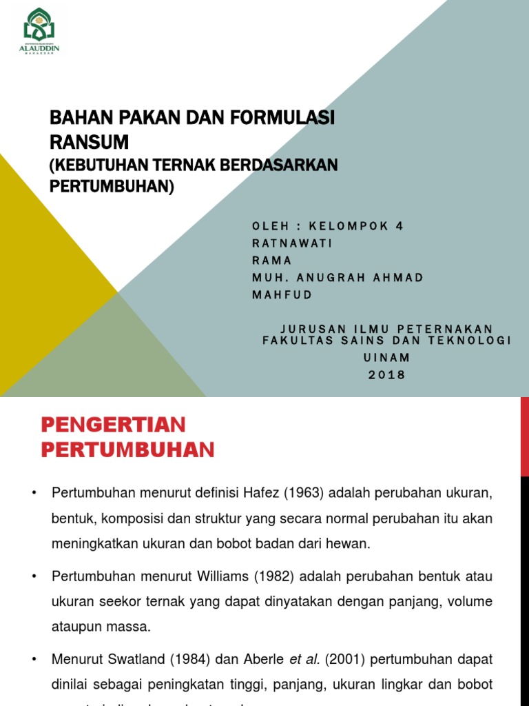 Bahan Pakan Dan Formulasi Ransum | PDF