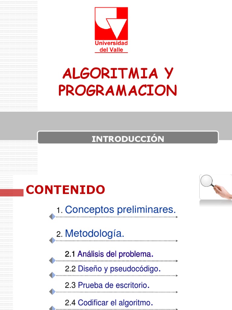 Clase1 - Metodología... Algoritmia y Programación | PDF | Algoritmos | Programación de computadoras