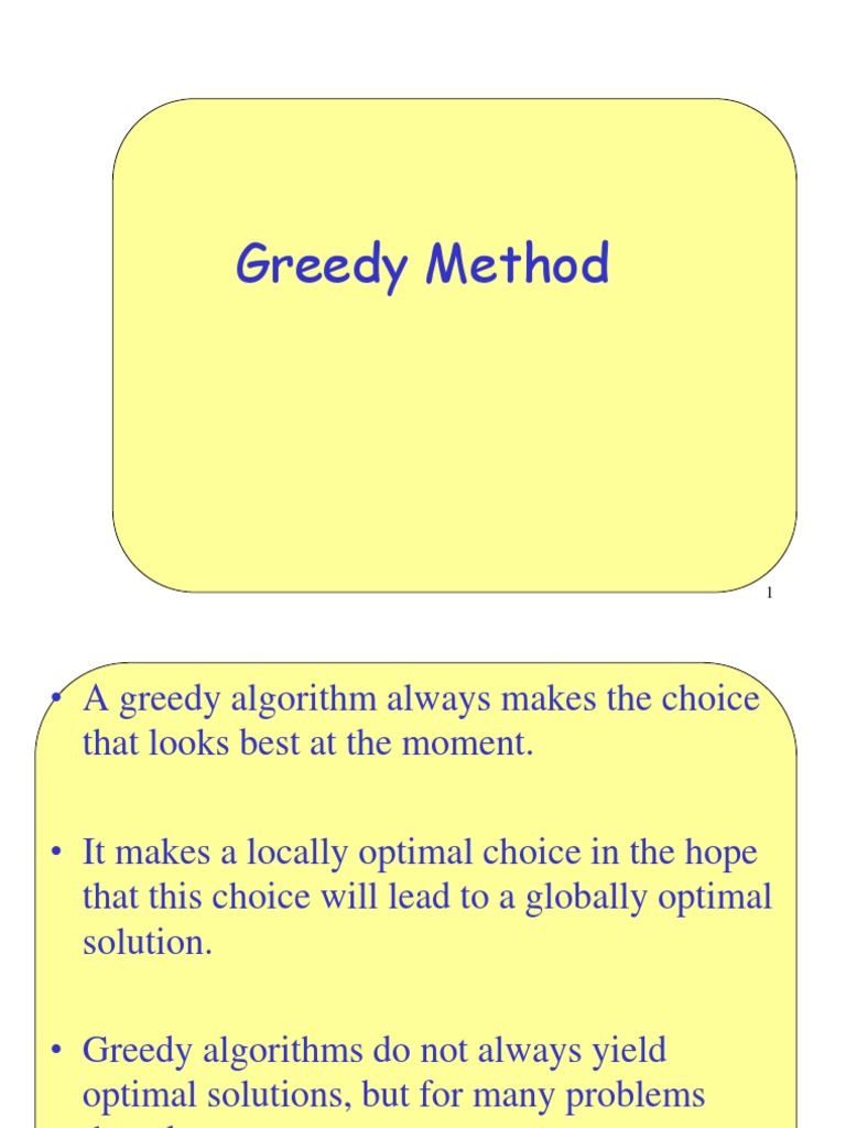 3 Greedy Method New Download Free Pdf Code Theoretical Computer Science 