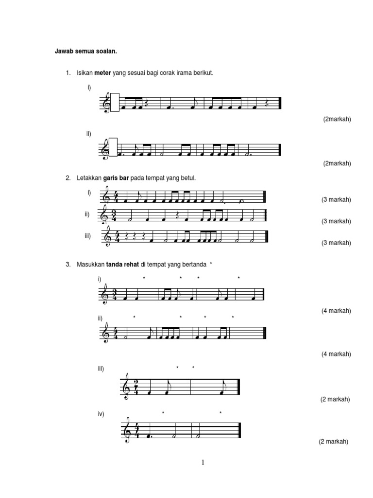 Pendidikan Muzik Tingkatan 3 | PDF