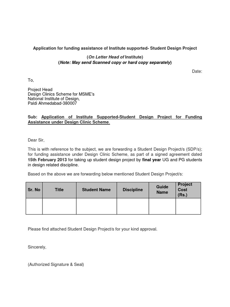 Annexure Format Project Proposal | PDF | Business