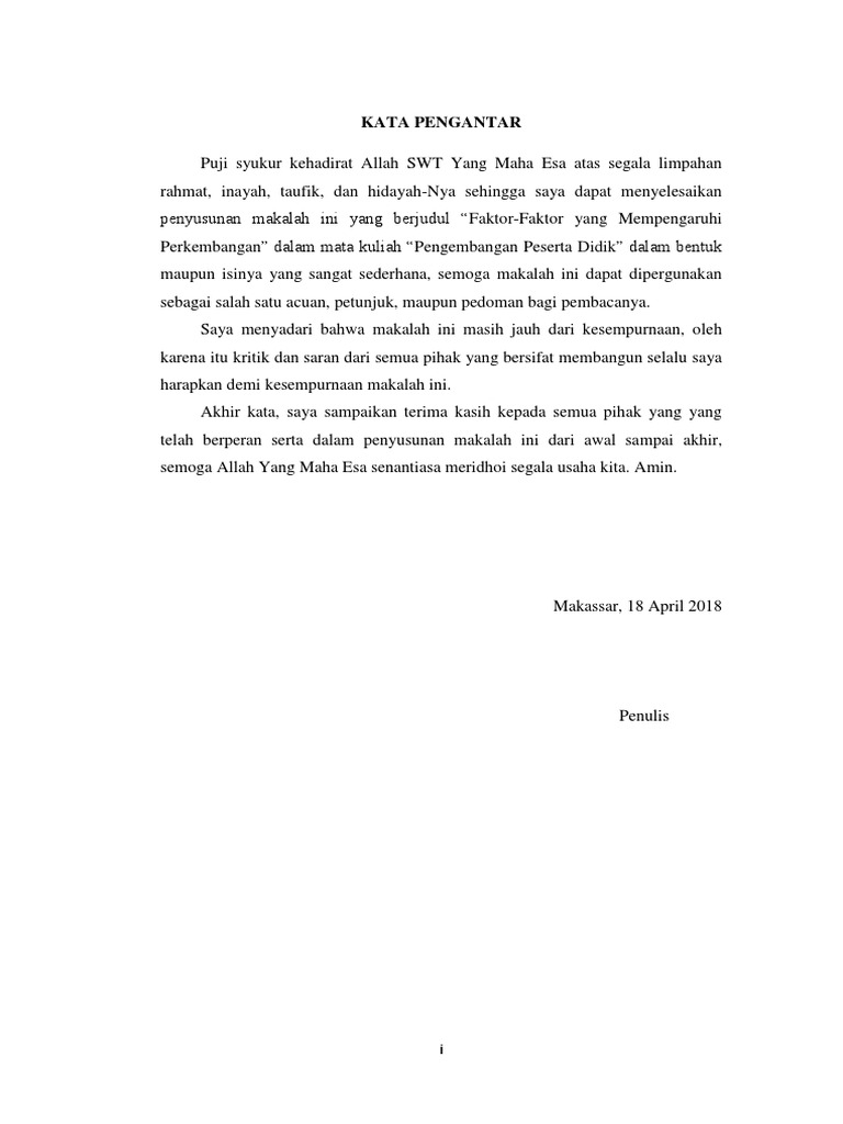 Kata Pengantar PPD | PDF