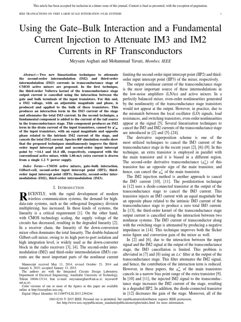 Using The Gate-Bulk Interaction and A Fundamental Current Injection To ...