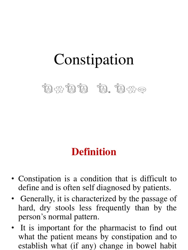 3 Constipation | PDF | Constipation | Medical Specialties