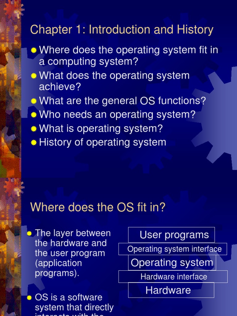 Operating System: Introduction & History | PDF | Operating System ...