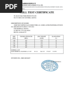 Wire Rope Test Certificate | PDF | Rope | Wire