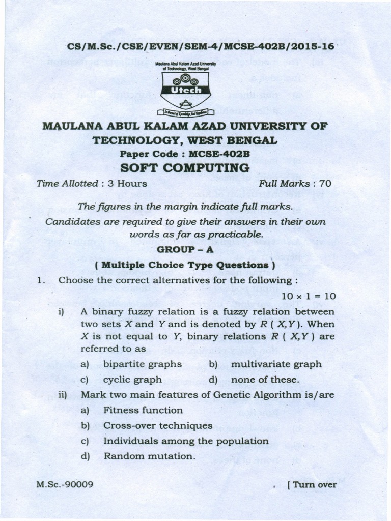 Soft Computing 2016 | Download Free PDF | Fuzzy Logic | Function (Mathematics)