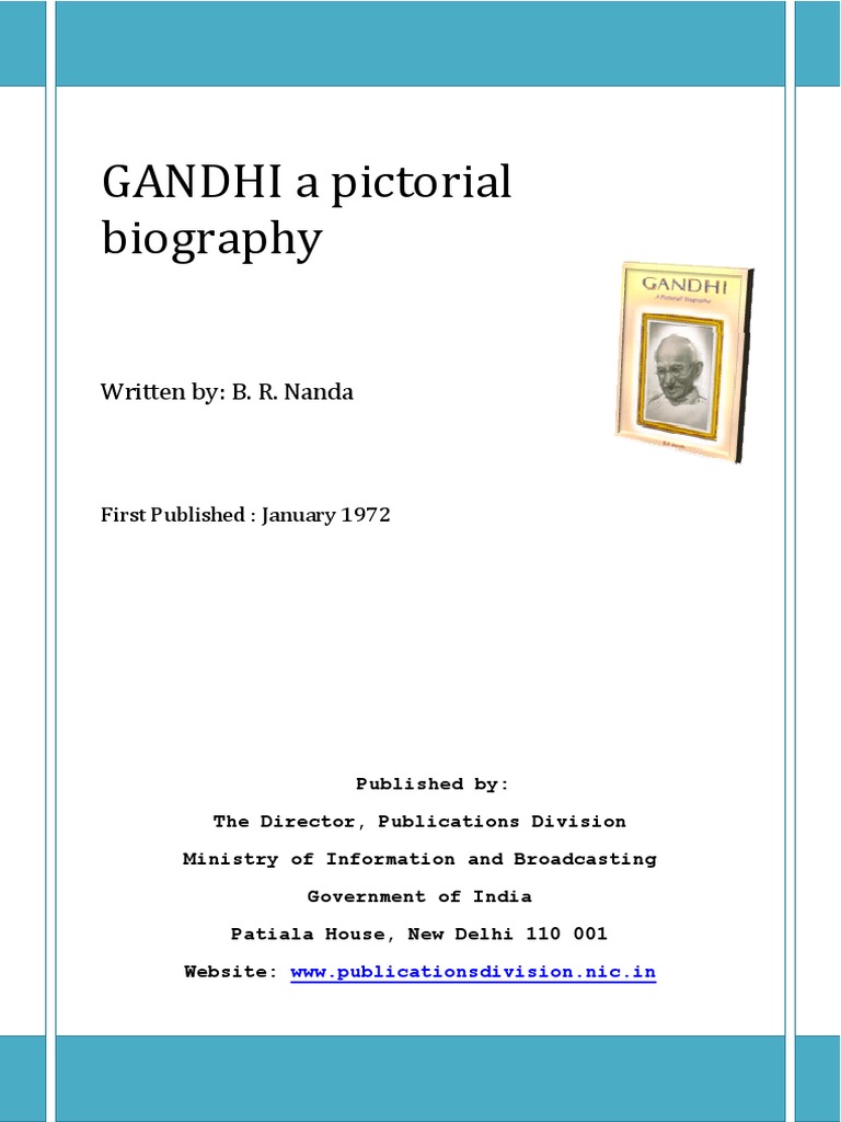 Gandhi Pictorial Biography | PDF | Mahatma Gandhi | Colony Of Natal