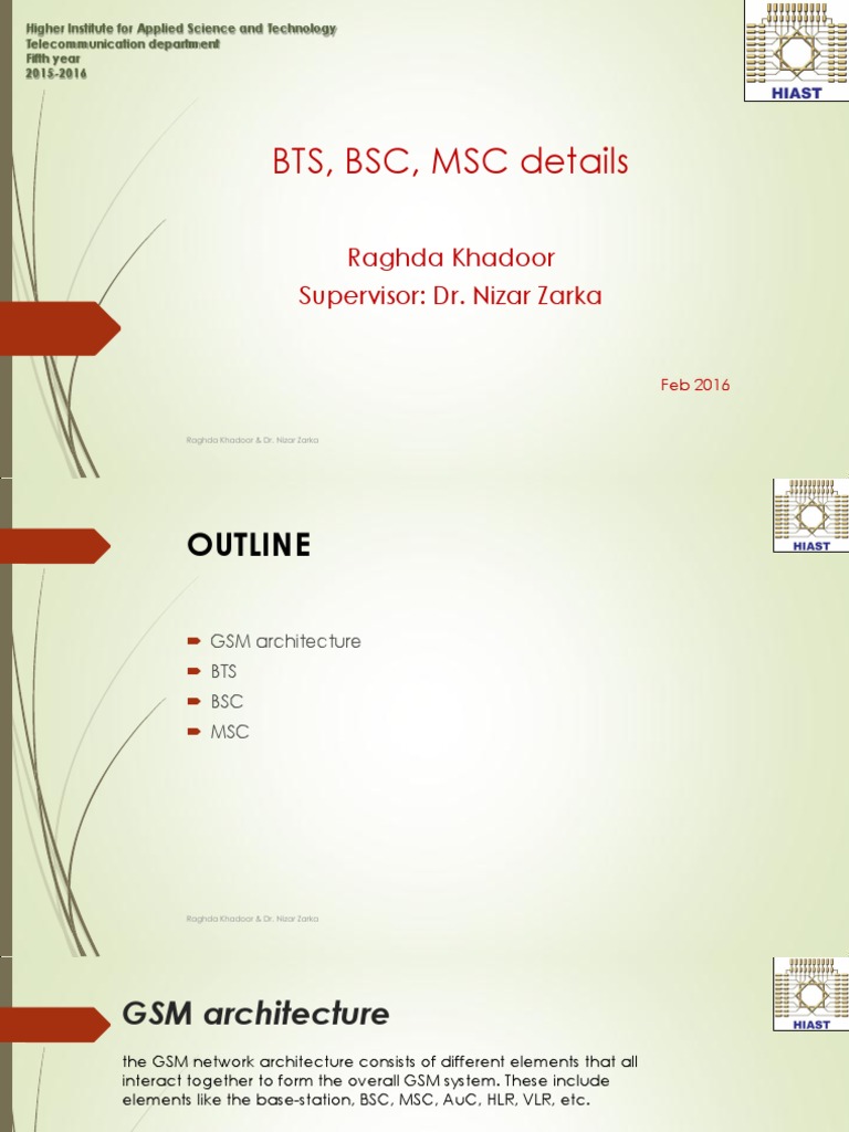 Bts BSC MSC Details | PDF | Radio Technology | Computer Networking