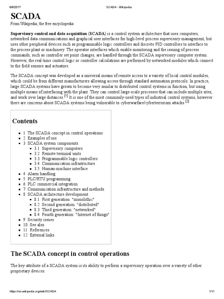 Scada Pdf Scada Programmable Logic Controller 4260