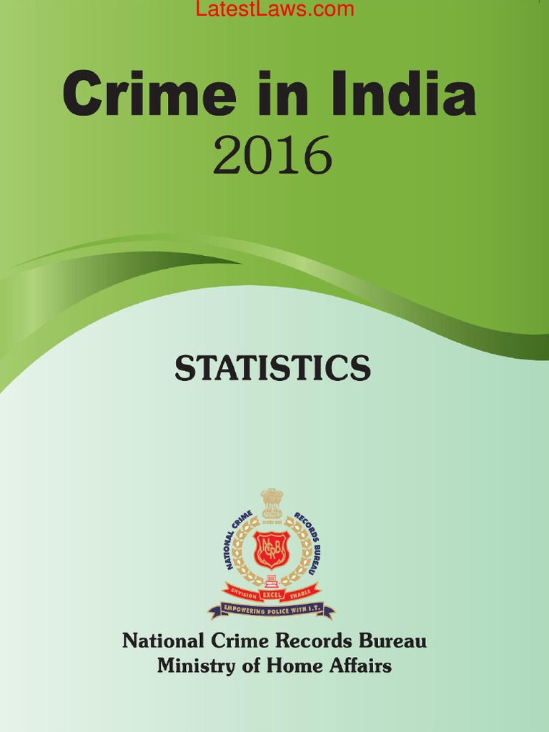 NCRB Report On Crime in India, 2016 | PDF | Kidnapping | Criminology