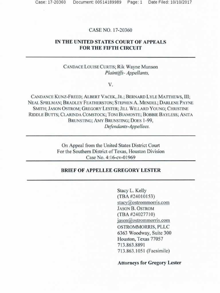 Gregory Lester Appellee Brief | PDF | Federal Rules Of Civil Procedure ...