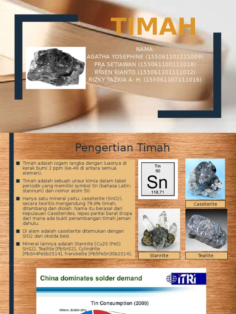 Proses dan Sejarah Timah | PDF