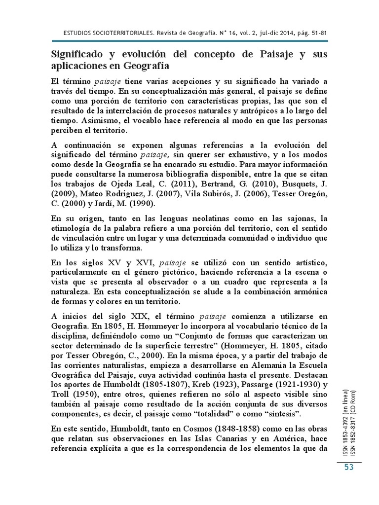 Articulo - Elizabeth Mazzoni - Unidades de Paisaje para La Organizacion ...