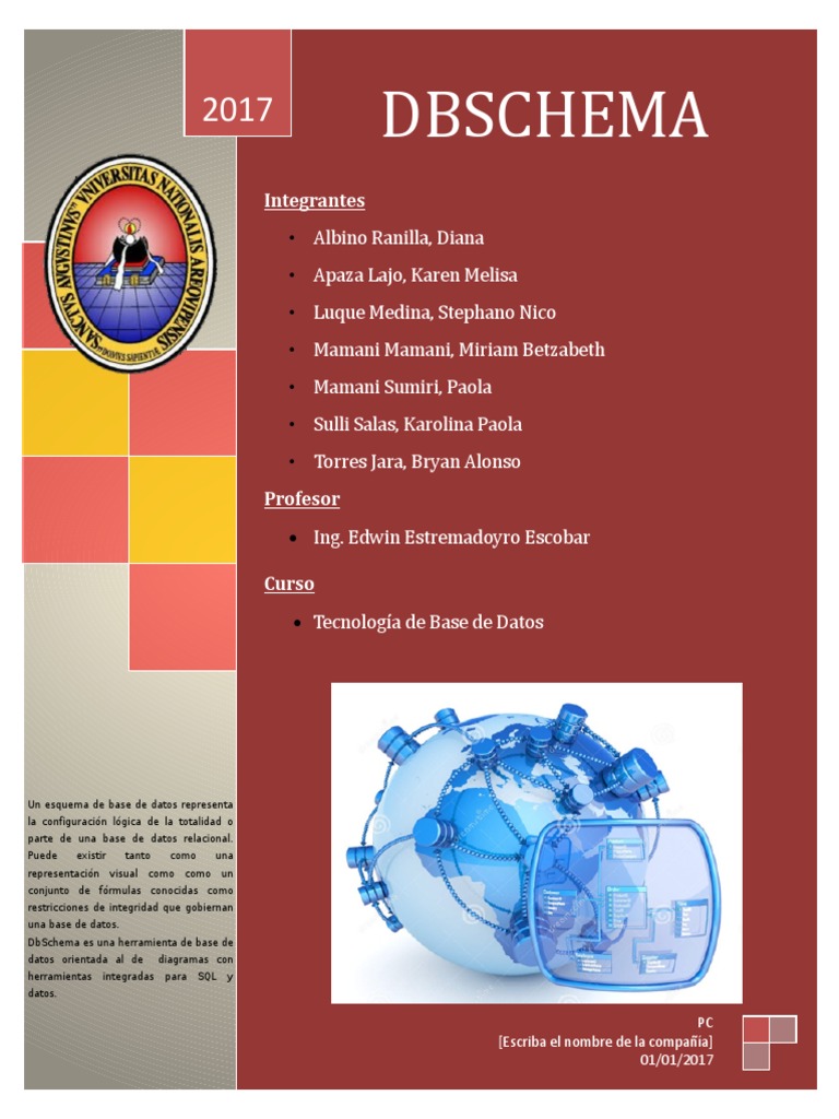 Guía Completa de DbSchema 2017 | PDF | SQL | Tabla (base de datos)