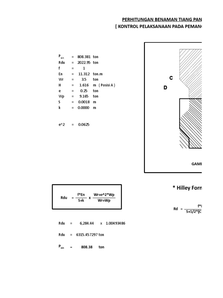 Format Kalendering Tiang Pancang. | PDF