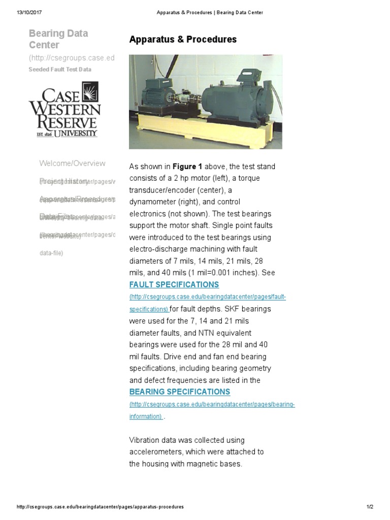 Apparatus & Procedures - Bearing Data Center | PDF | Bearing ...