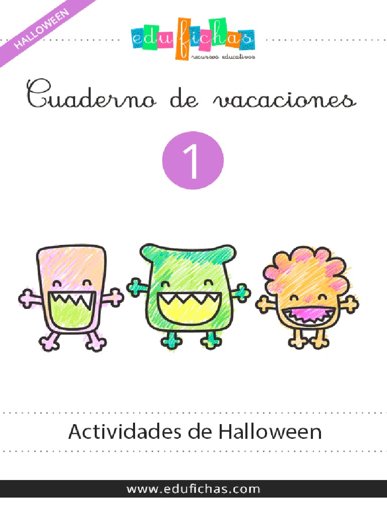 Va 01 Cuadernillo Actividades Halloween 1 PDF | PDF