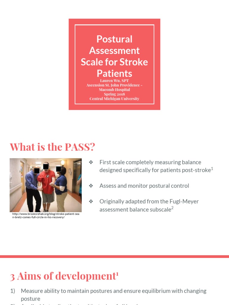 Postural Assessment Scale for Stroke | PDF | Physical Therapy | Stroke