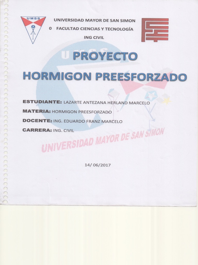 Proyecto de Presforzado v2 | PDF