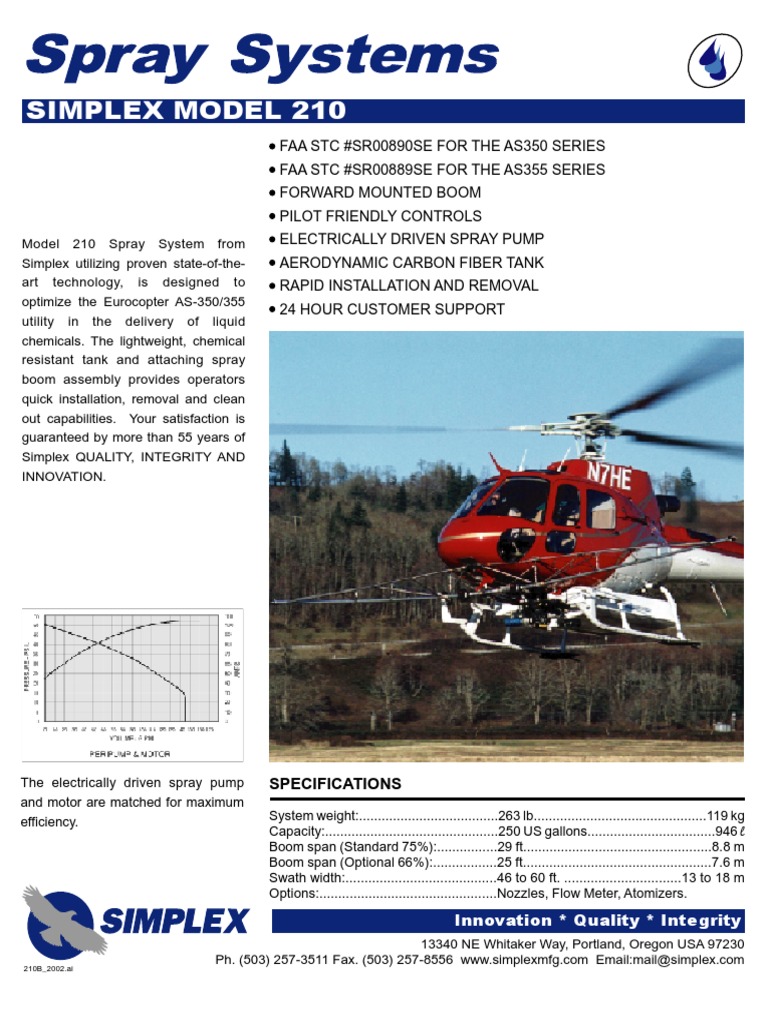 AS350 Spray Gear 210B - 2002 | PDF