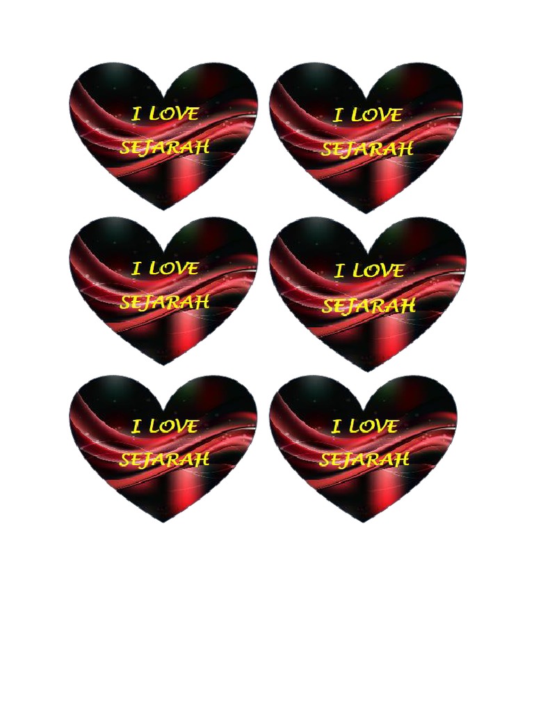 Sticker I Love Sejarah | PDF