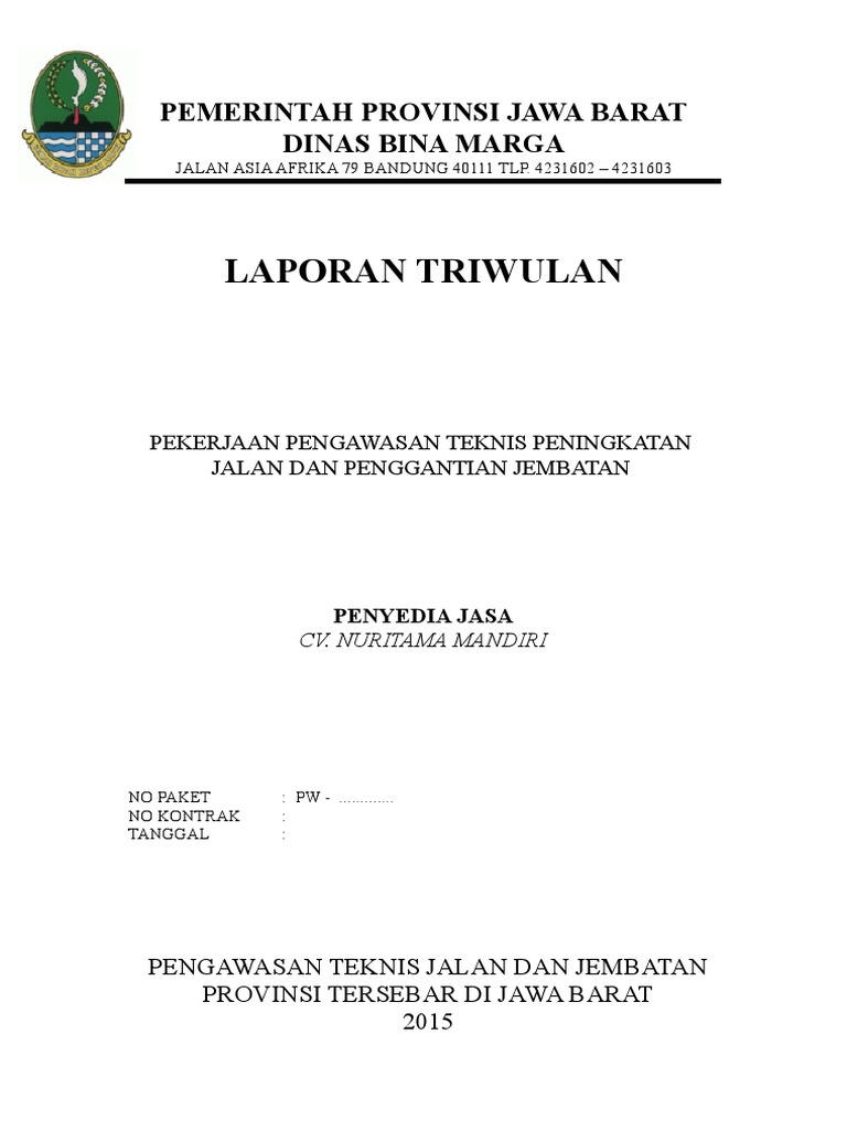 Documents - Tips Format Laporan Triwulan | PDF