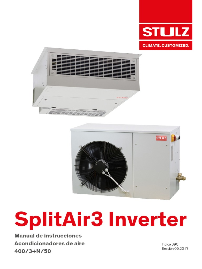 Stulz Split-Air3 Inverter 39C-0517 Es | PDF | Toxicidad | Oxígeno
