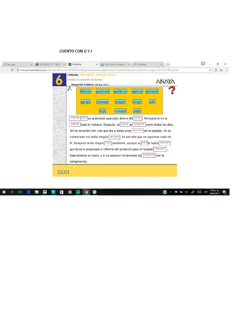 Cuento Con G y J | PDF | Residuos | Agua