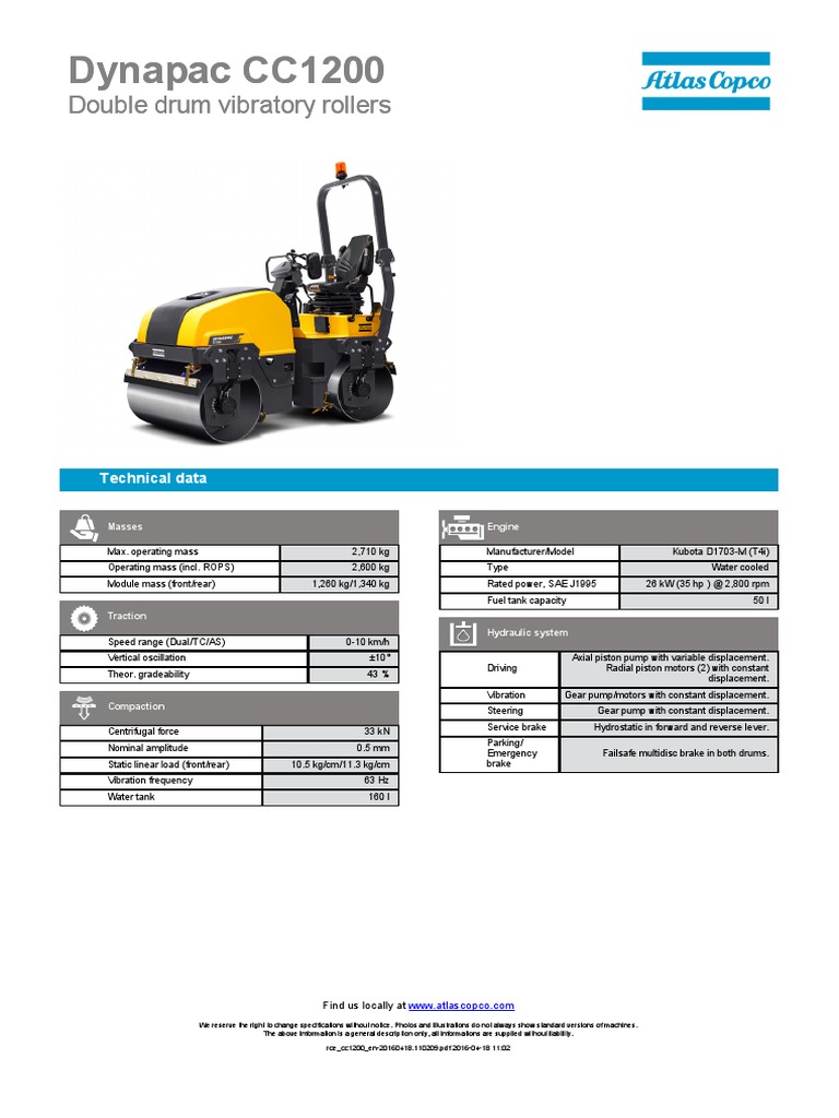 Dynapac CC1200 | PDF | Engines | Pump