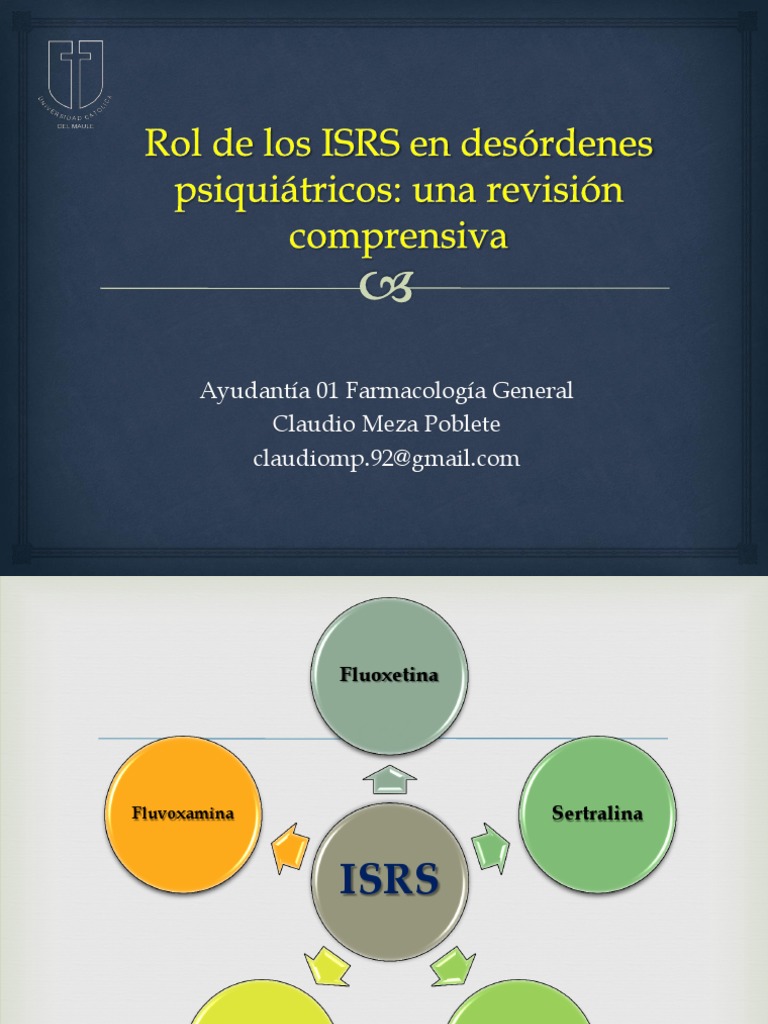 Rol de Los ISRS en Desórdenes Psiquiátricos | PDF | Inhibidor selectivo ...