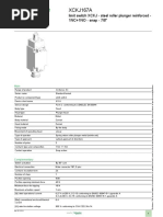 XCKJ167 Limit Switch Data Sheet | PDF | Technology & Engineering