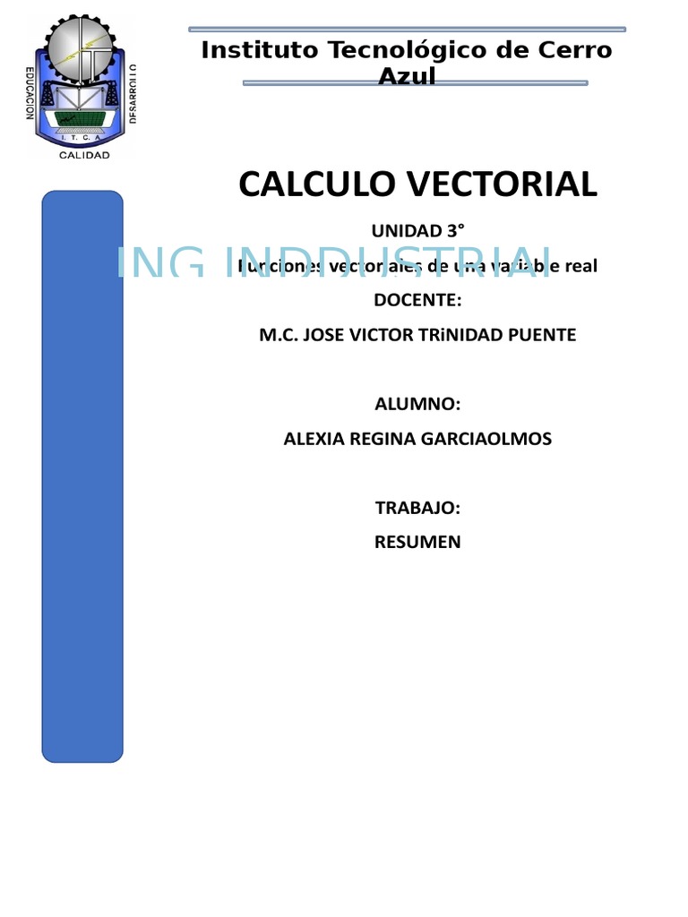Unidad 3 de Calculo Vectorial | Descargar gratis PDF | Vector Euclidiano | Curva