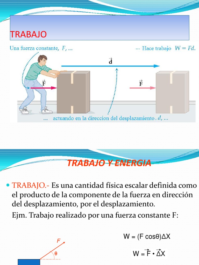 Trabajo y Energia | PDF | Energía potencial | Fuerza