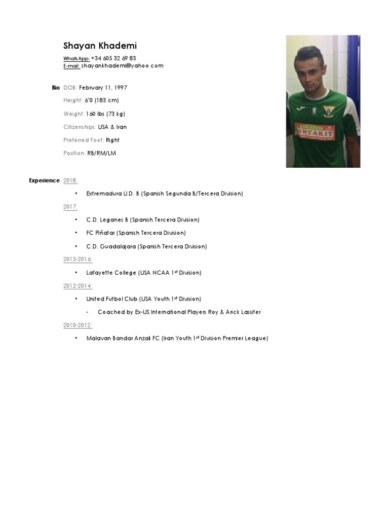 Shayan Khademi CV | PDF
