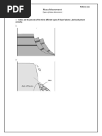 Classification of Mass Movement Types | PDF