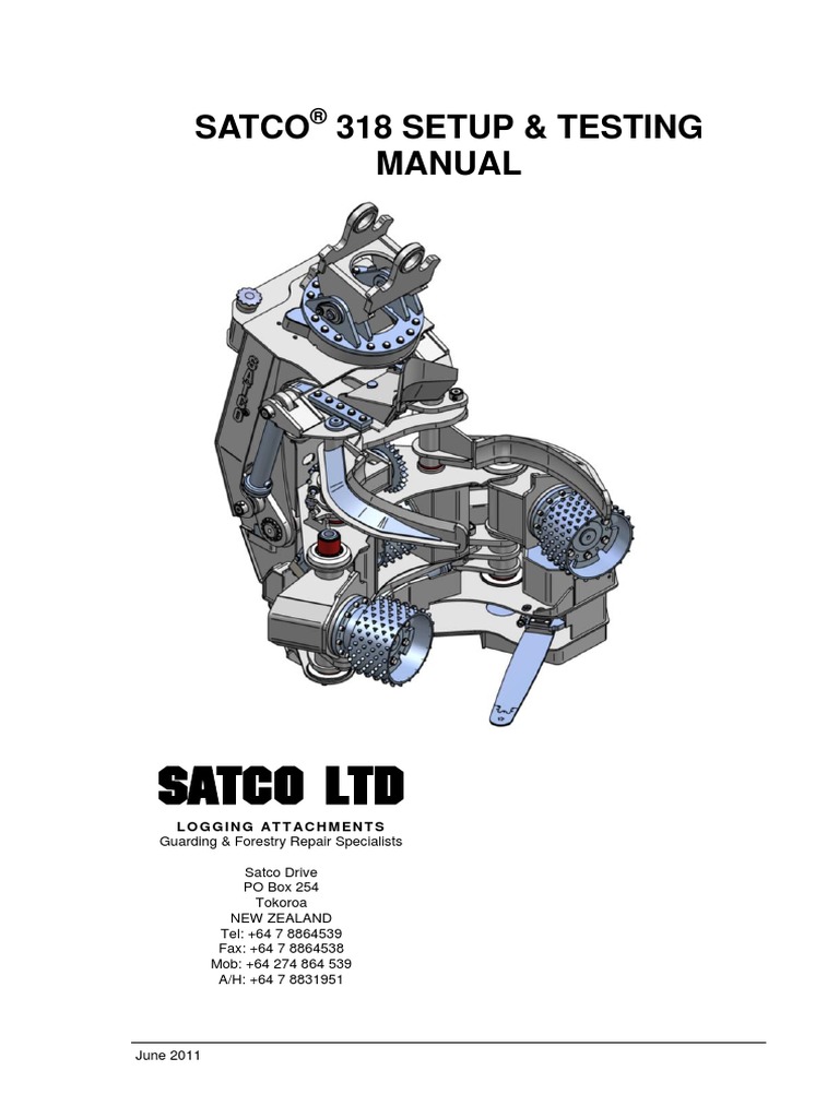 Satco LTD: Satco 318 Setup & Testing Manual | PDF | Valve | Pressure