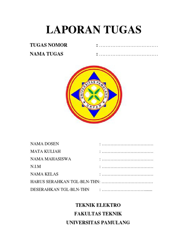 Cover Tugas Unpam | PDF | Teknologi & Rekayasa