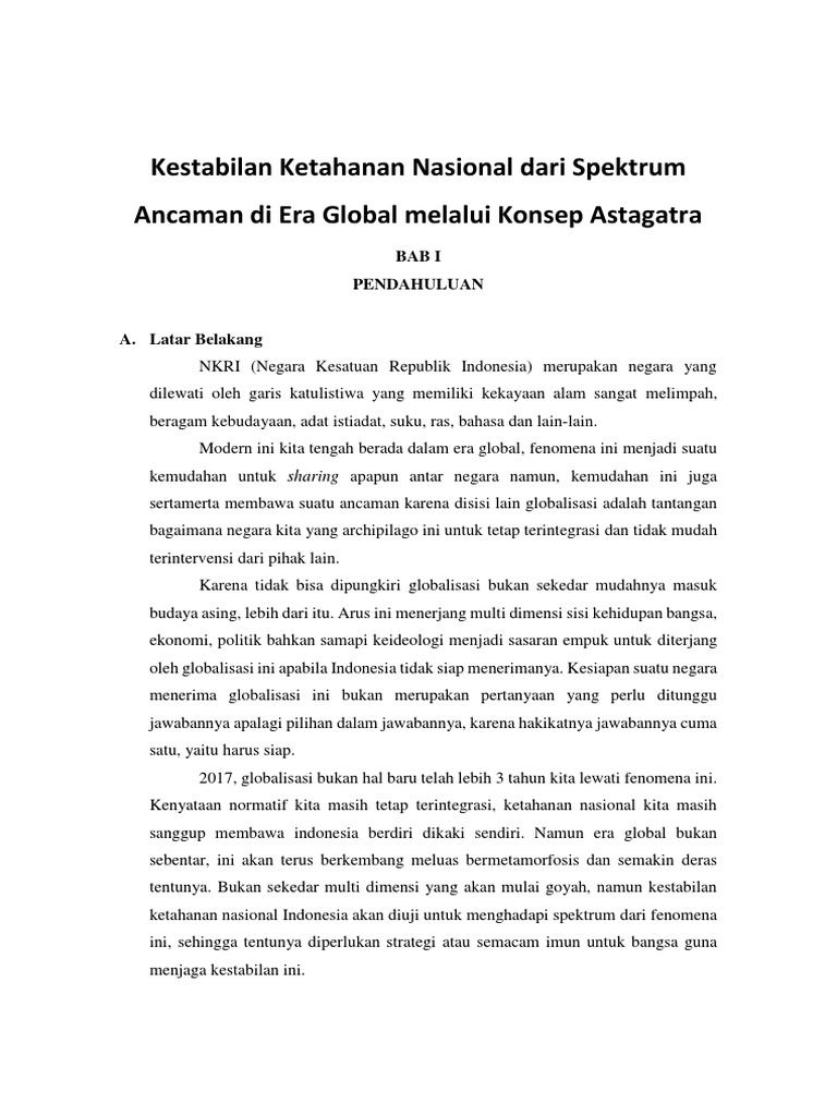 Astagatra | PDF | Politik | Sejarah