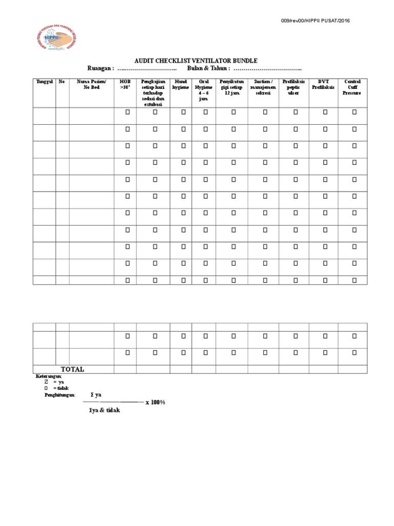 Checklist Audit Bundle Vap | PDF