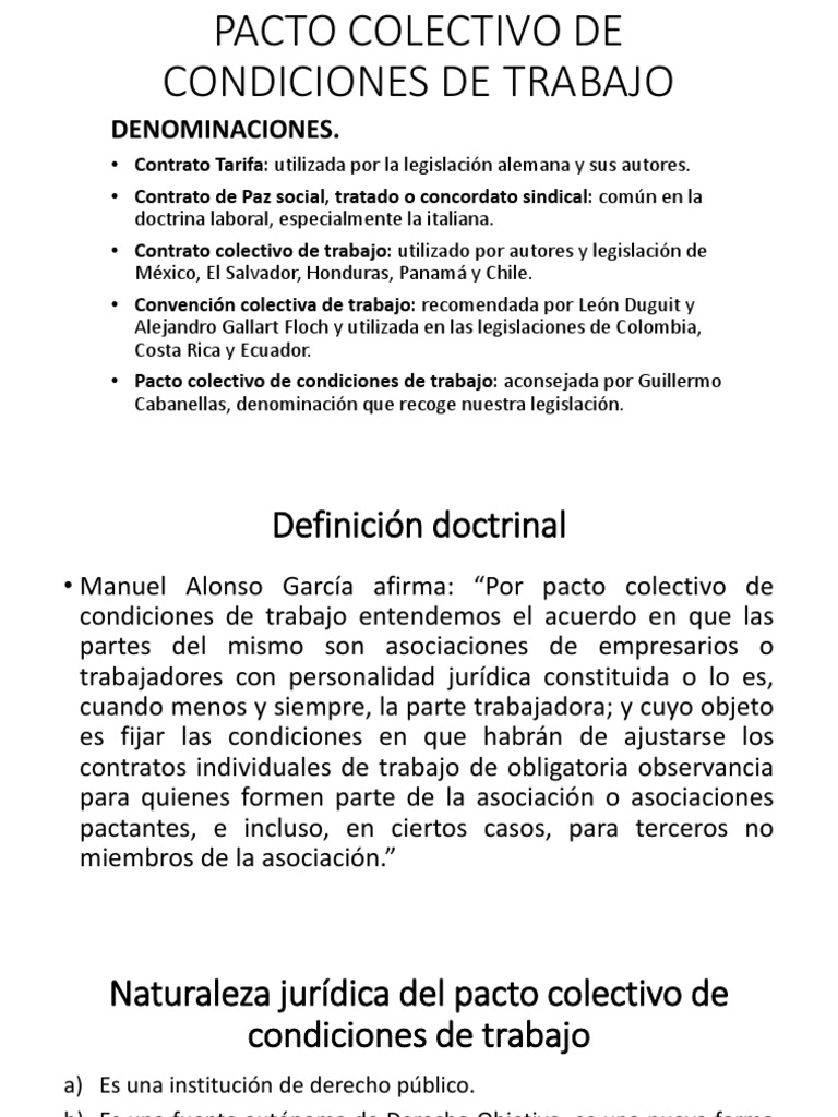 Pacto Colectivo de Condiciones de Trabajo | PDF | Sindicato | Estatuto