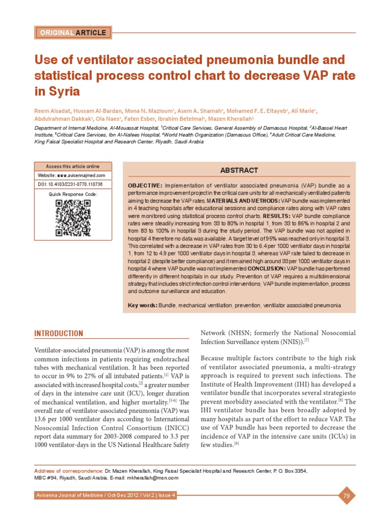 Vap 1 | PDF | Preventive Healthcare | Intensive Care Unit