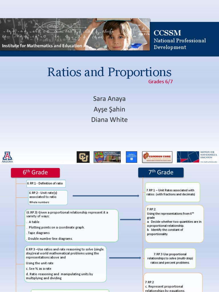 Ratios and Proportions for Grades 6-7 | PDF | Ratio | Mathematical Objects