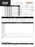 C&C Universal Character Sheet | PDF | Role Playing Games