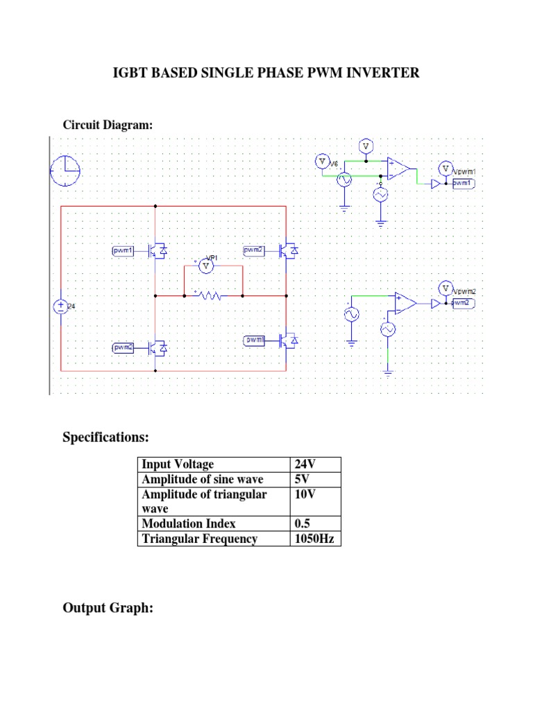 Igbt Based Single Phase PWM Inverter | PDF