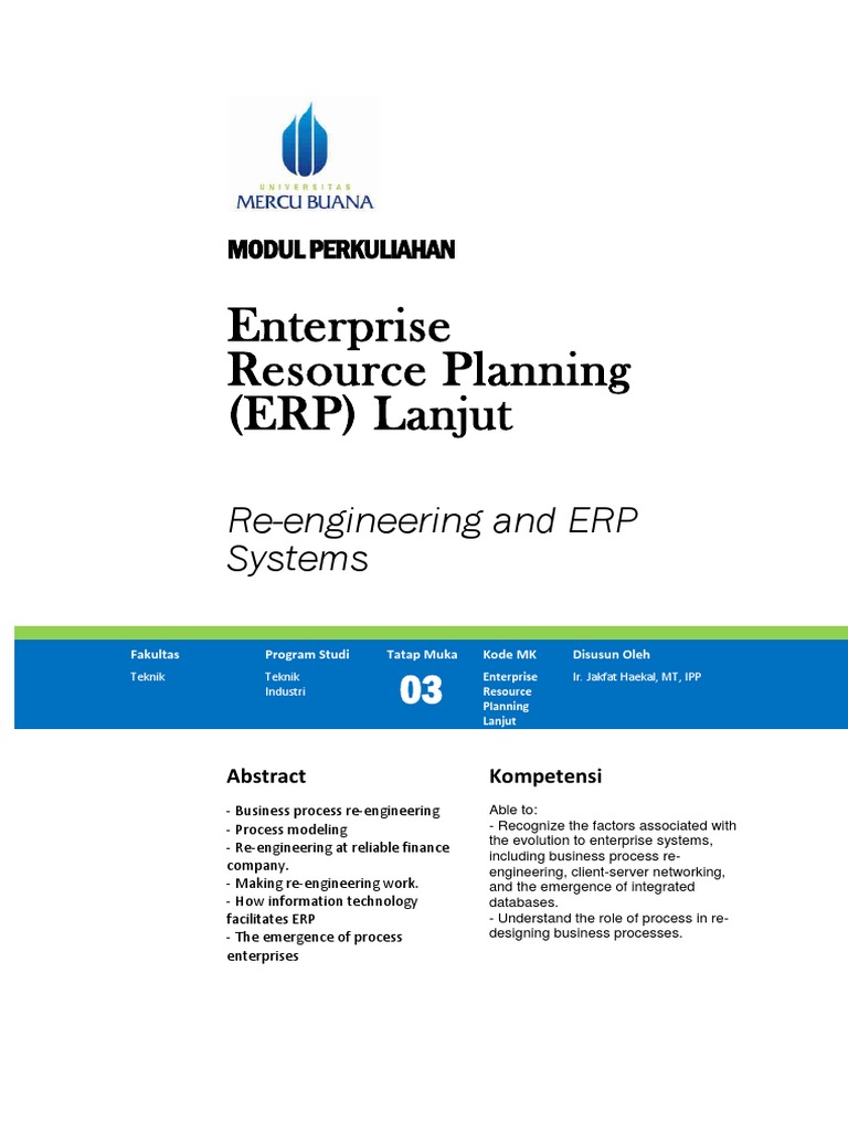 Modul ERP Lanjut - 03 | PDF | Bisnis